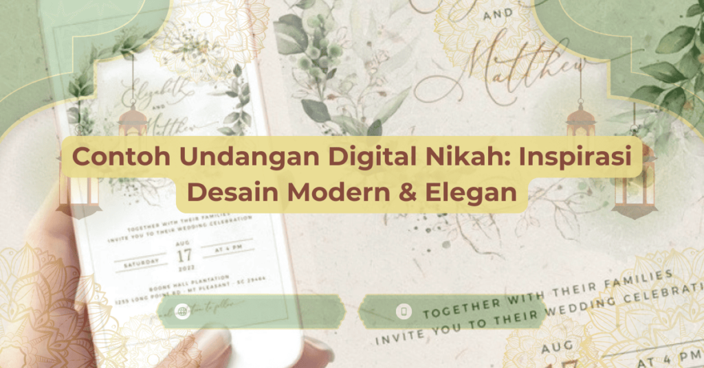 Contoh Undangan Digital Nikah: Inspirasi Desain Modern & Elegan ...